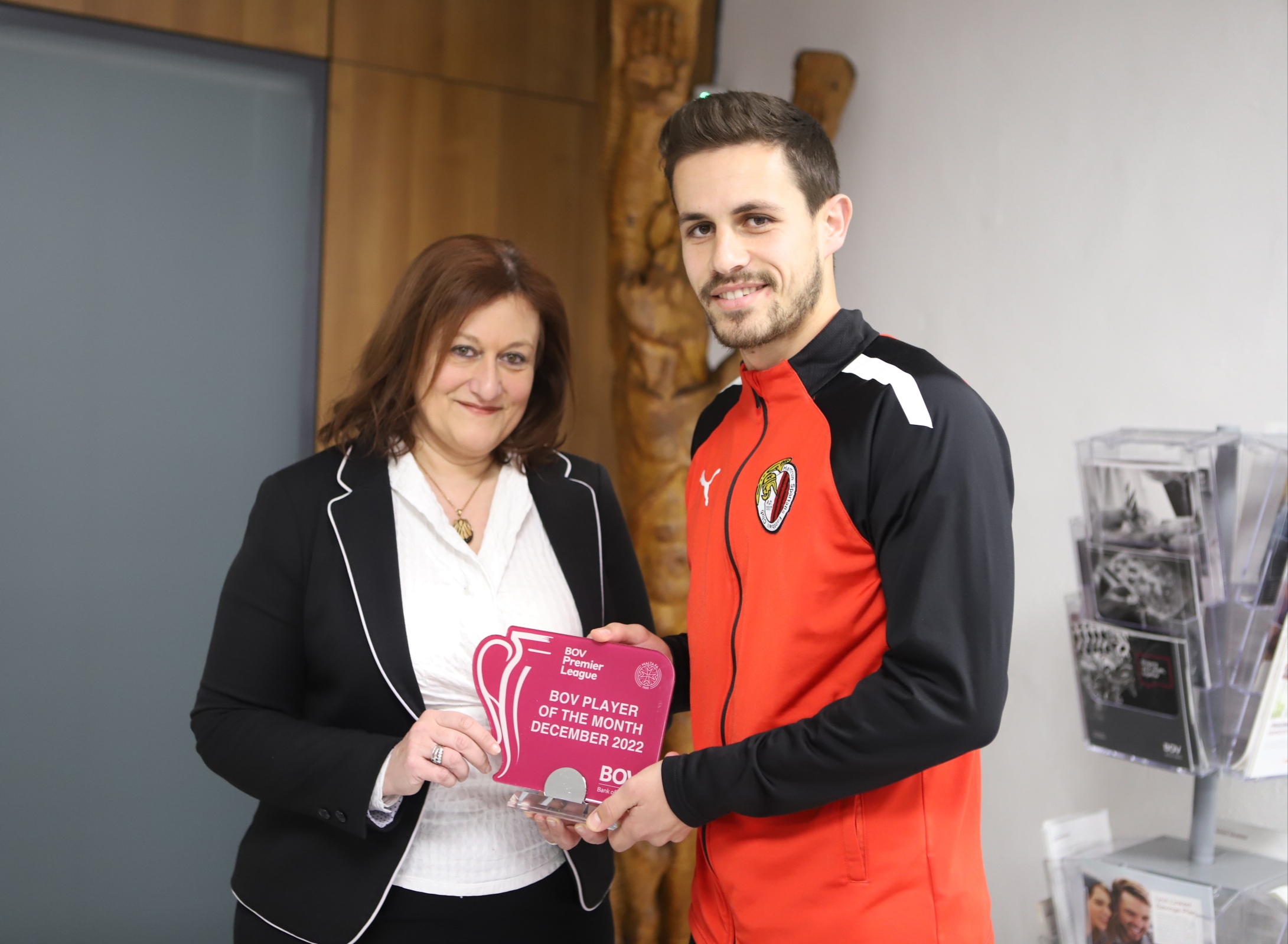 Matthew Guillaumier named BOV Player of the Month (December)