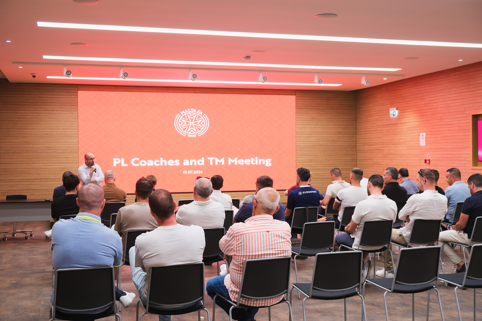 Technical meeting with Premier League coaches