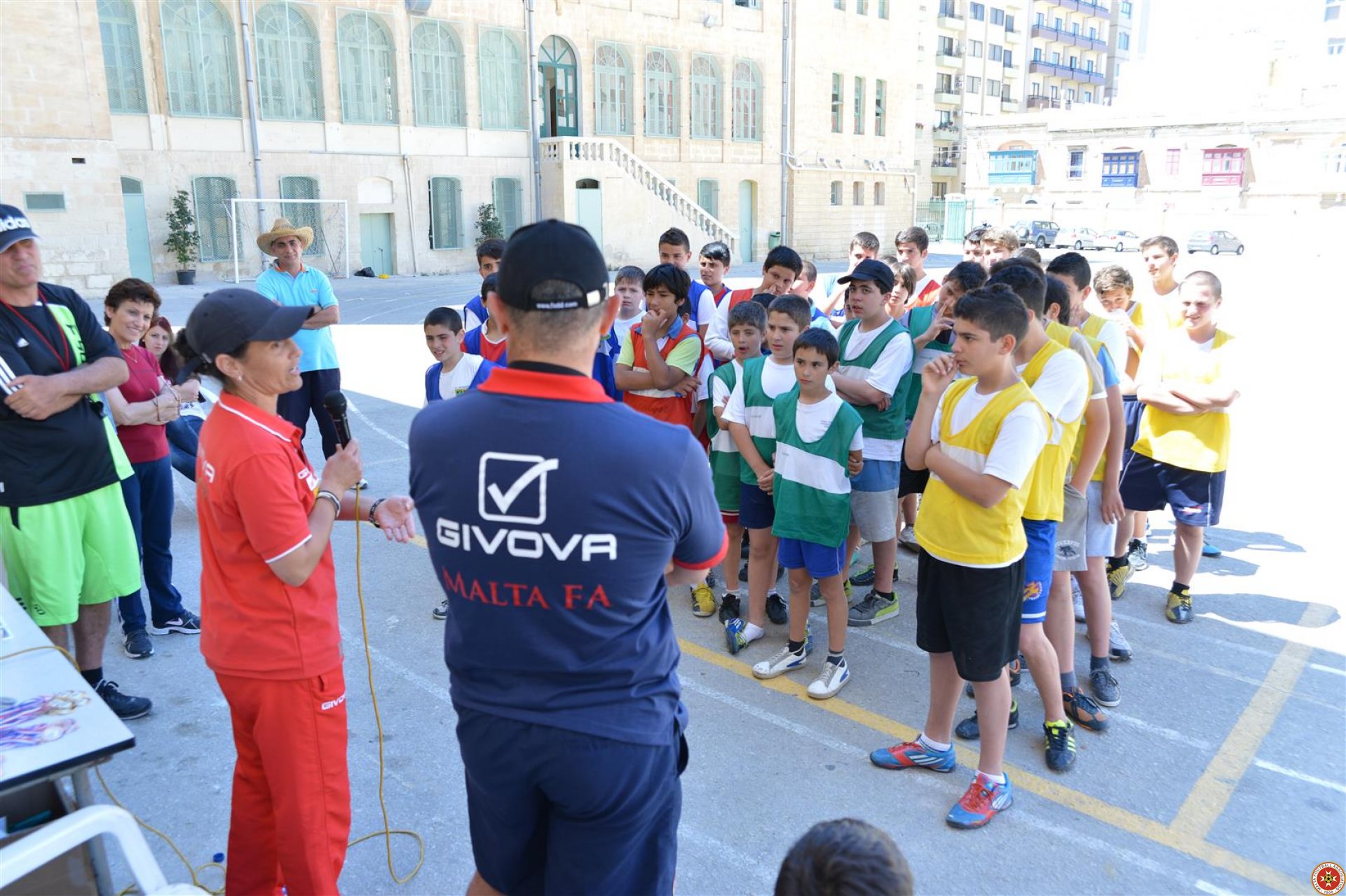 Women’s National Team Representatives at St Patrick School, Sliema
